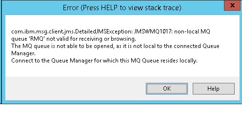 Need help on IBM MQ - "Error connecting to the JMS App - OpenEdge Development - Forum - Progress ...