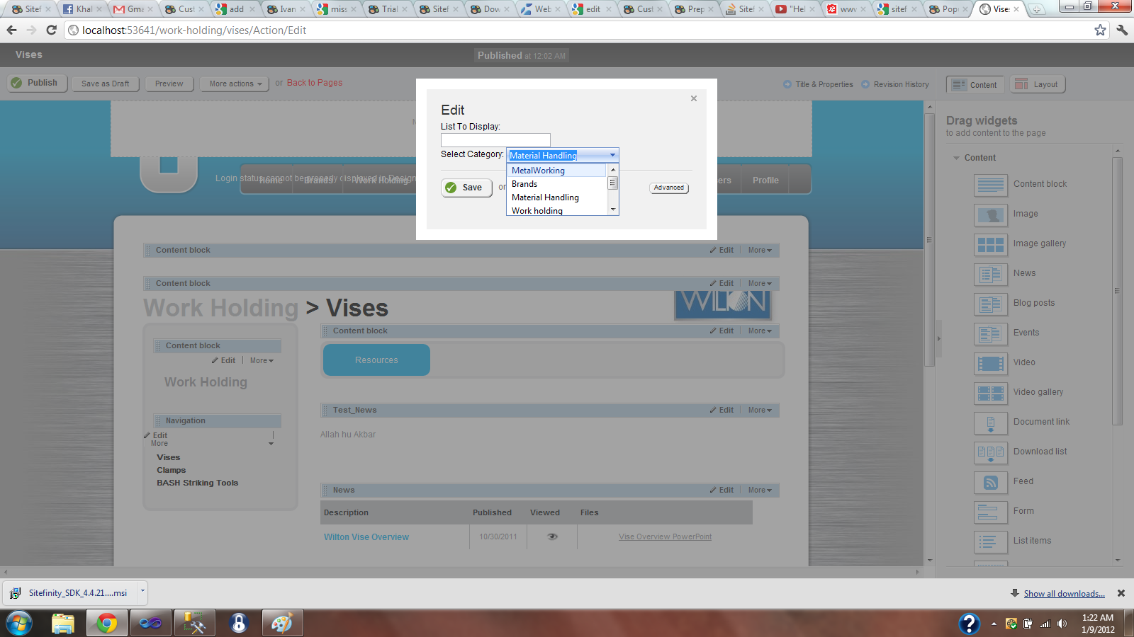 Can't set SelectedItem in RadComboBox in a User Control - Sitefinity - General Discussions ...